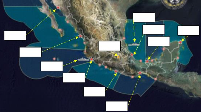 Map Quiz: mapa zonas y regiones navales