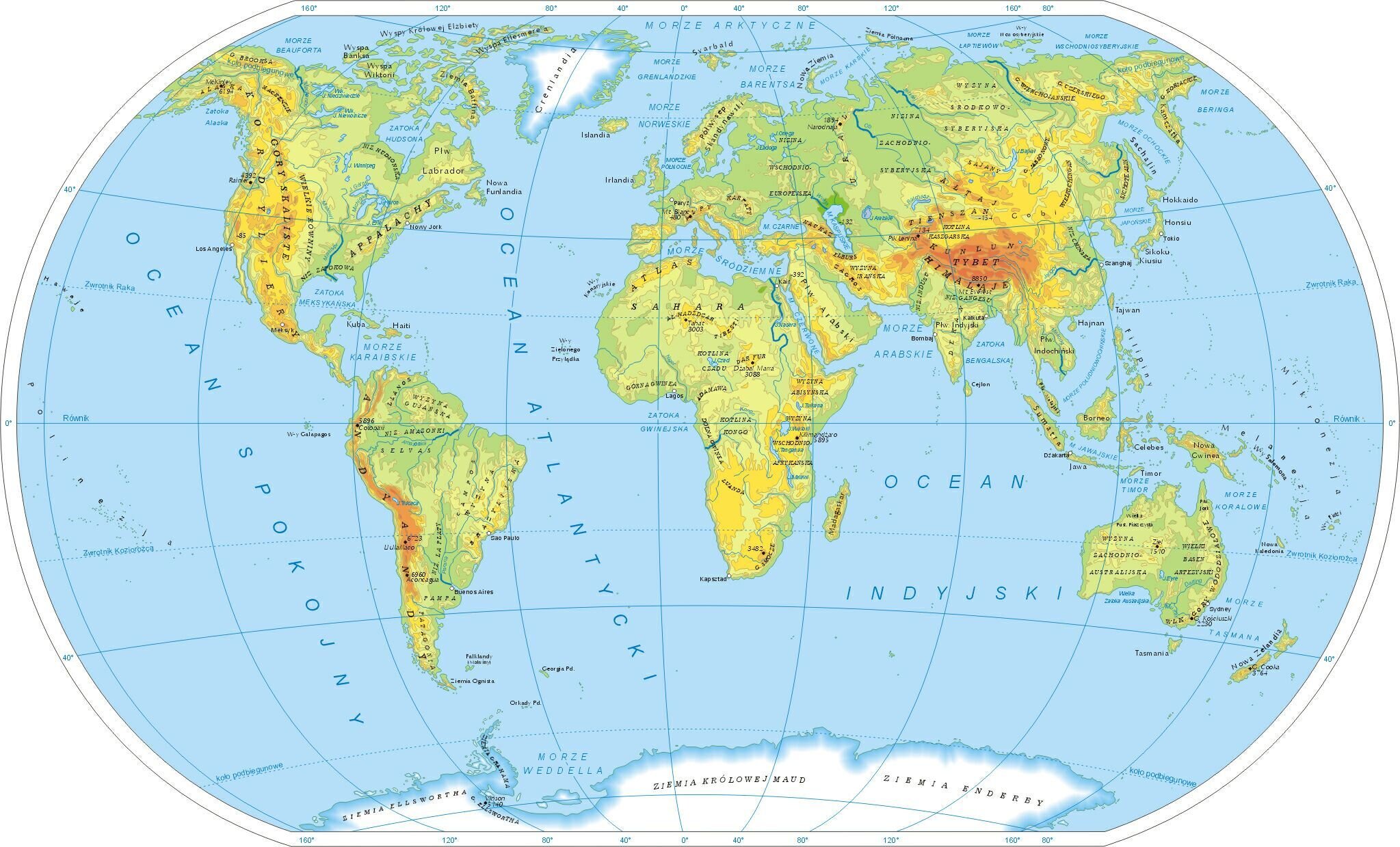 Map Quiz: zatoki świata (geography)
