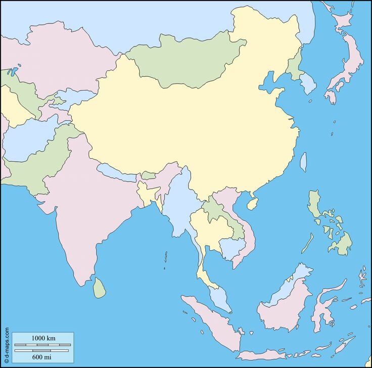 Mapa Interactivo: Asia Map Quiz