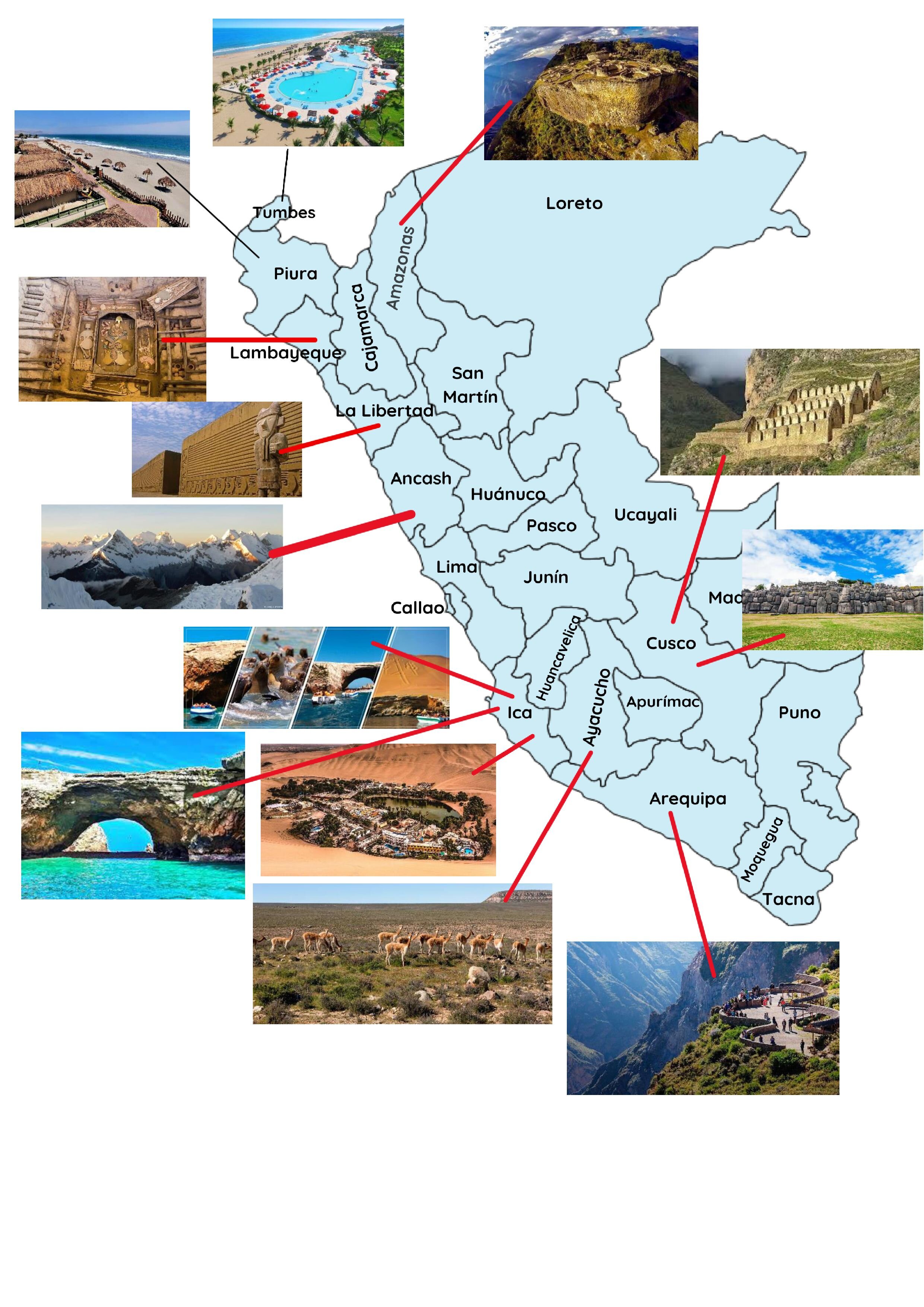 Map Quiz: Turismo 1 - Perú