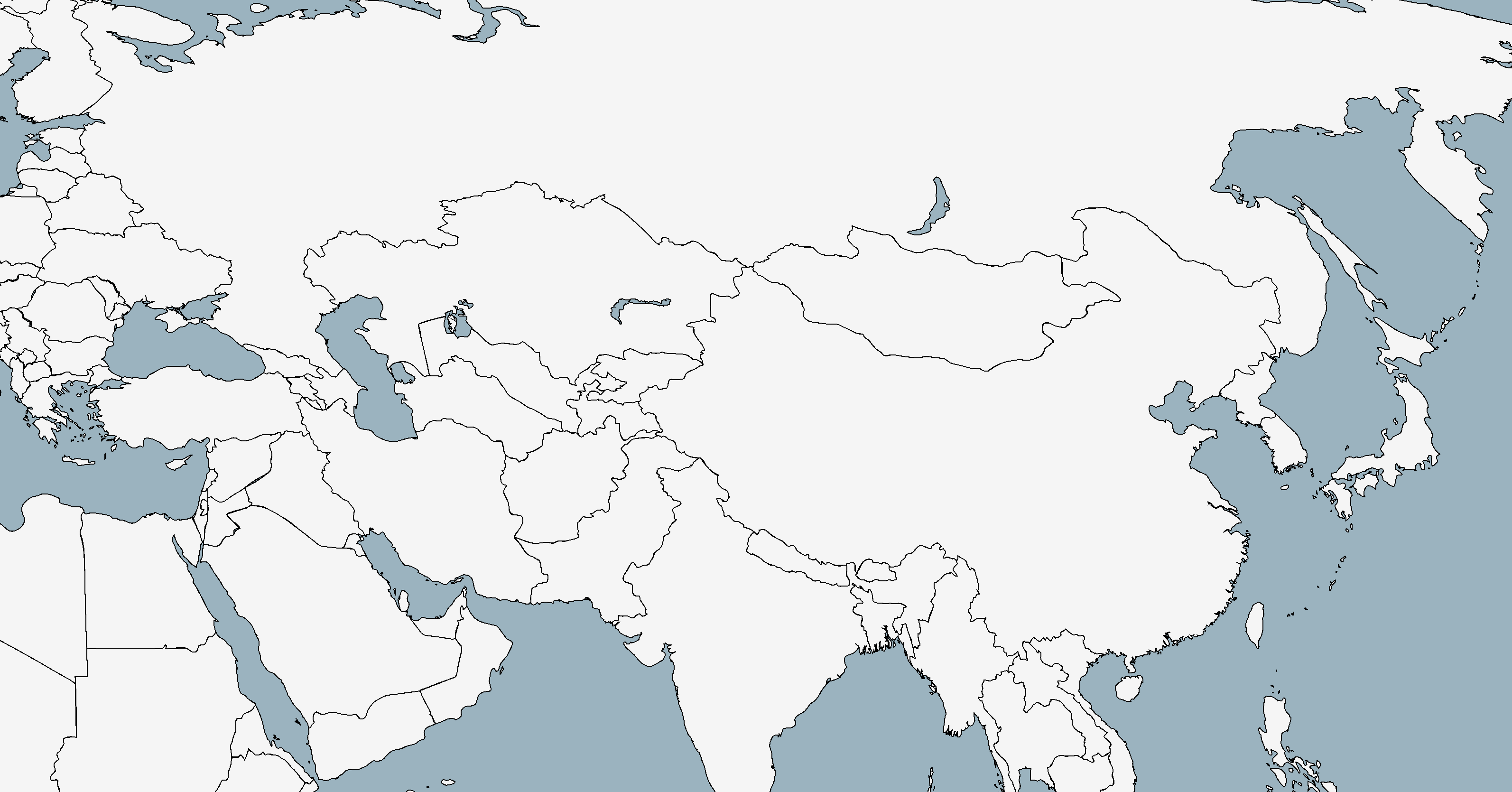 Map Quiz: Russia/ Central Asia Map Quiz - Countries AND cities (# ...