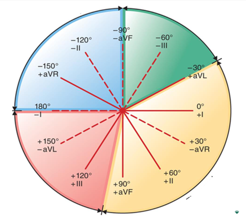 Mapa Interactivo: Eje cardiaco (electrocardiografia - cuidados críticos)