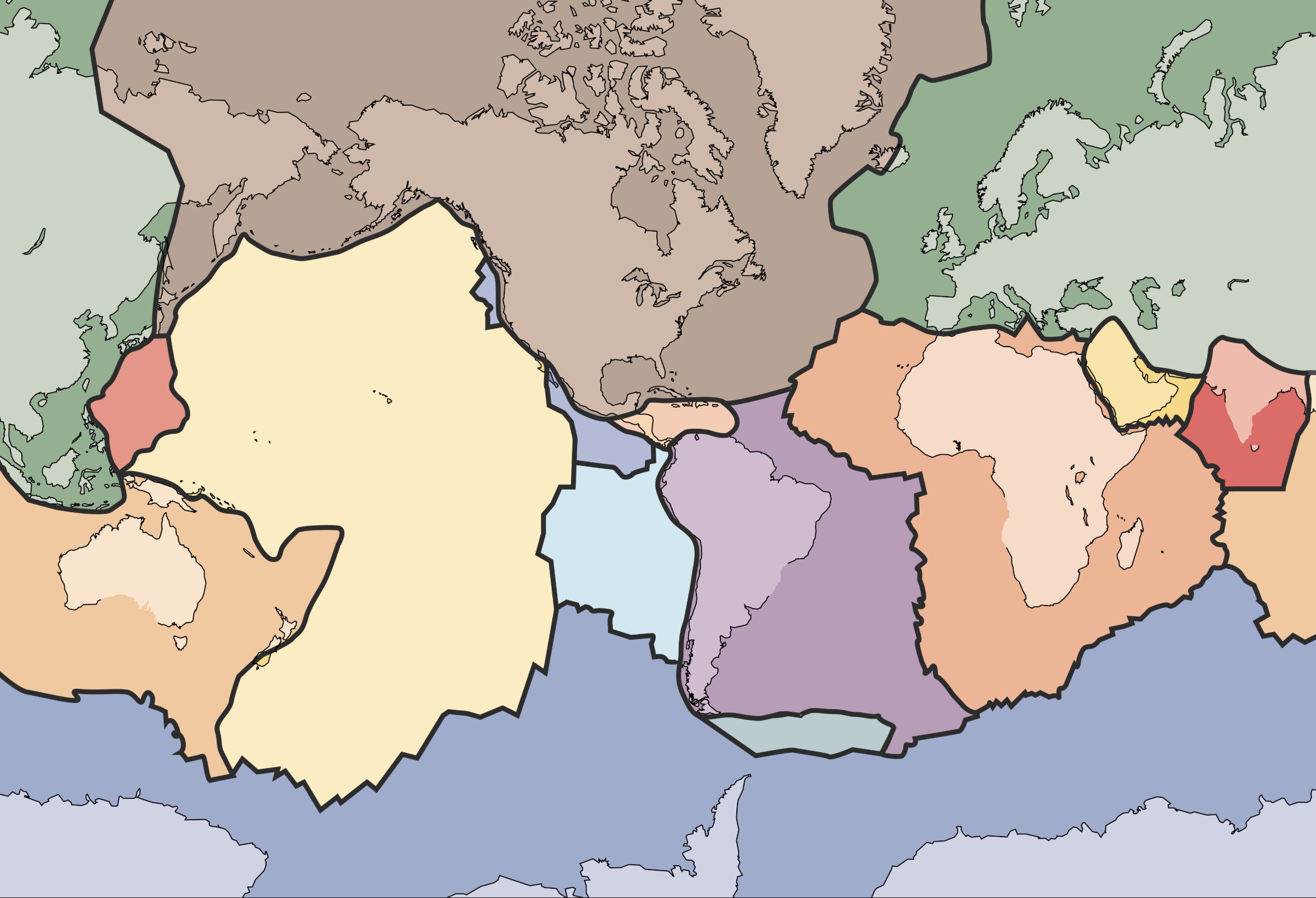 Mapa Interactivo: Label The Tectonic Plates Game