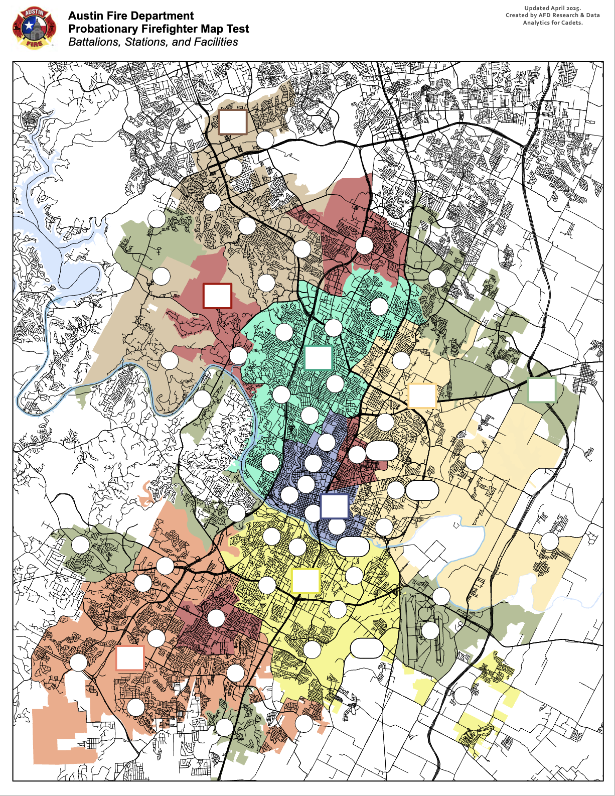 Mapa Interactivo: AFD Probationary Firefighter Map Test (employee ...