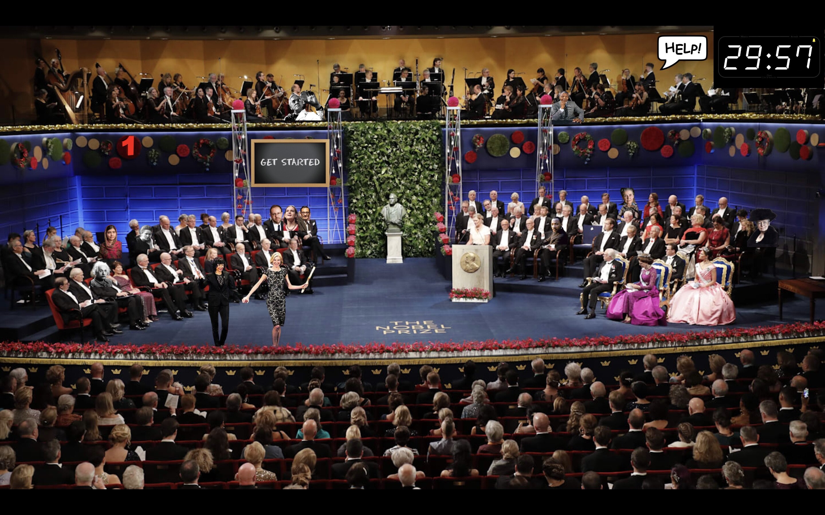 Map Quiz: Nobelpristagarna