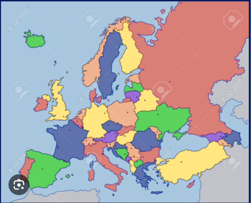 Map Quiz: Landforms Europe