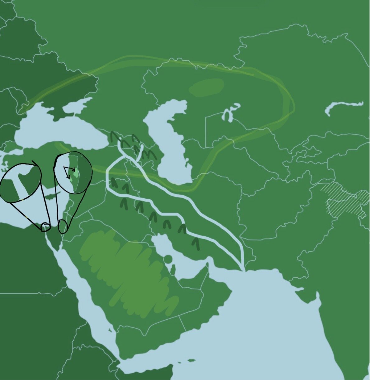 Map Quiz: Physical Map of Western Asia