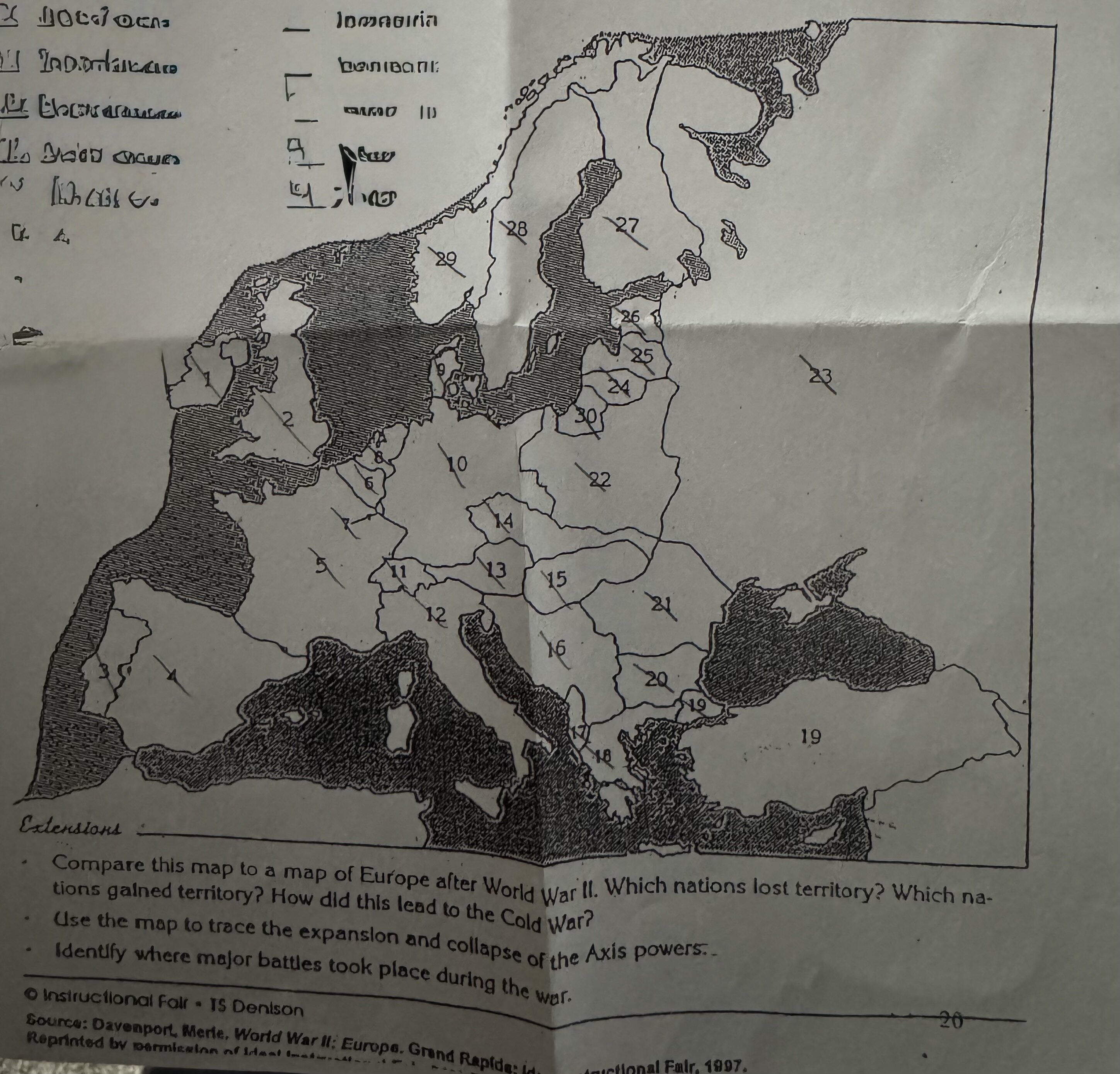 Mapa Interactivo: Beginning of world war II map