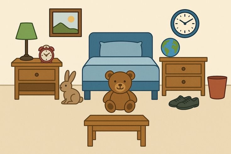 Relacionar Columnas: Match the Preposition of Place to the object