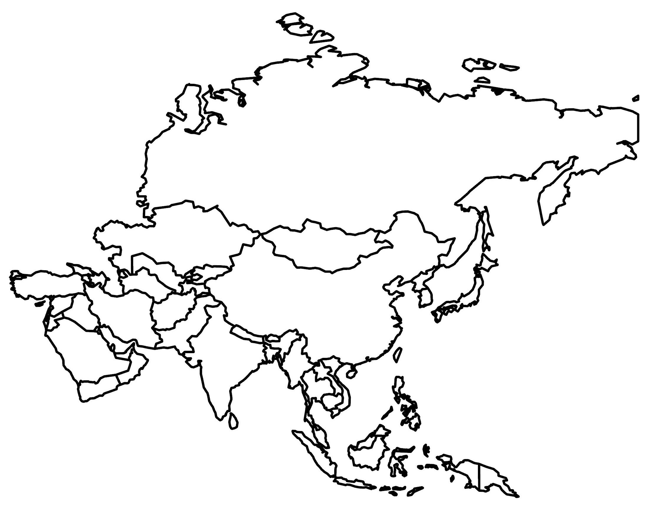 Mapa Interactivo: Asia Countries - World Geography