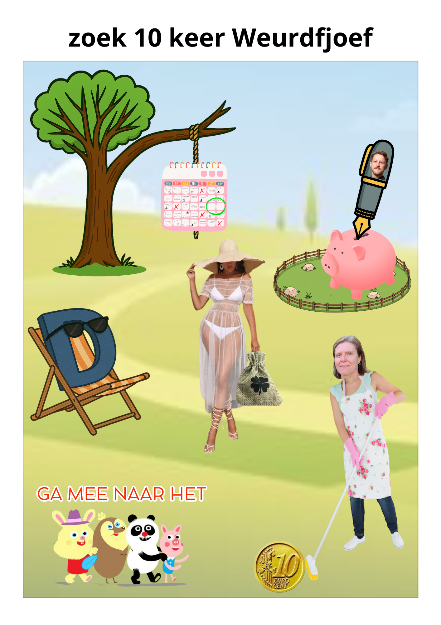 Map Quiz: Zoek 10 keer Weurdfjoef