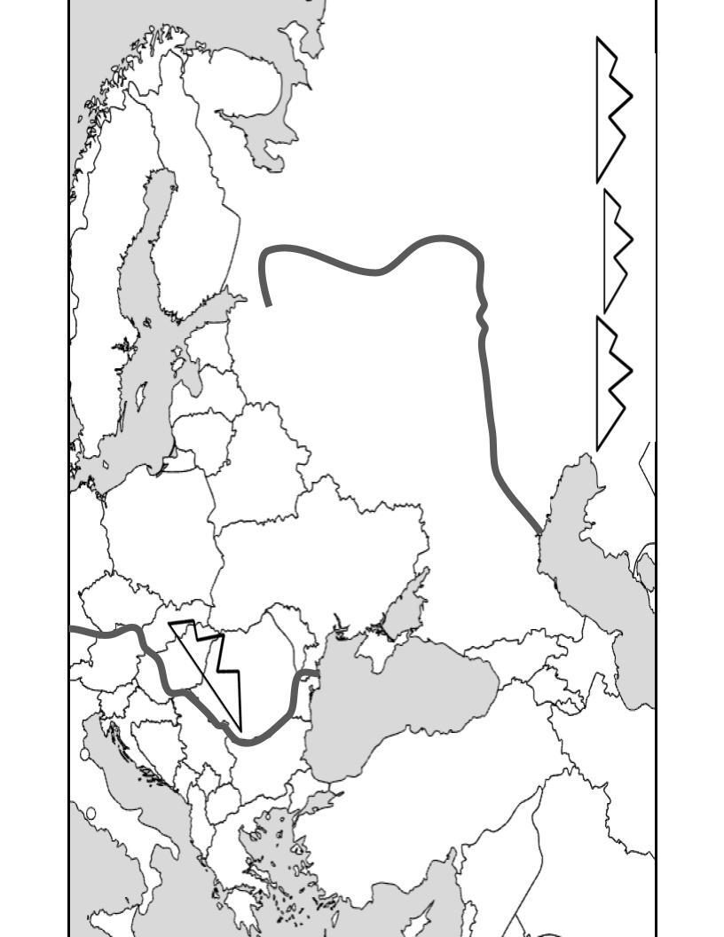 Map Quiz: Eastern Europe Physical Features-25/26