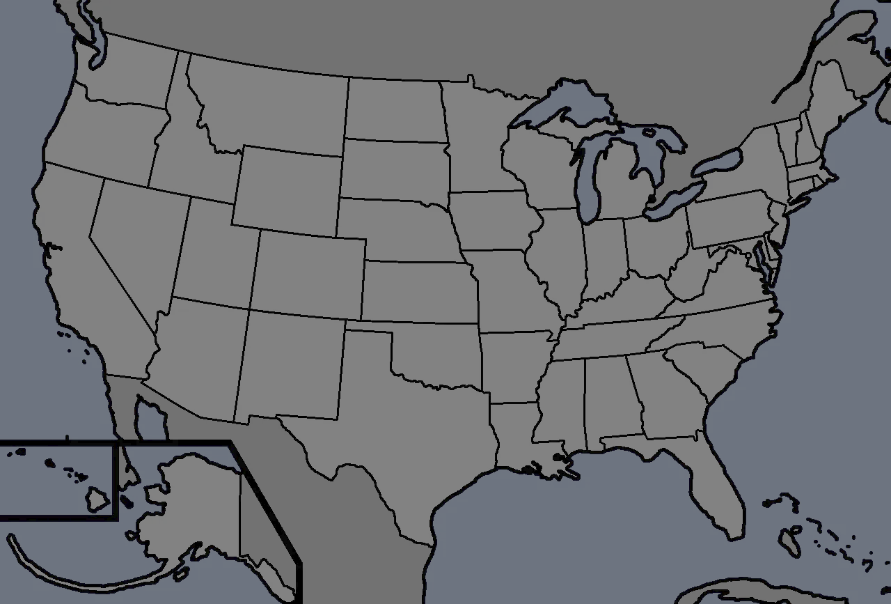 Map Quiz: MAPQUEST 1: Labeling North America and the US (k13 - language)