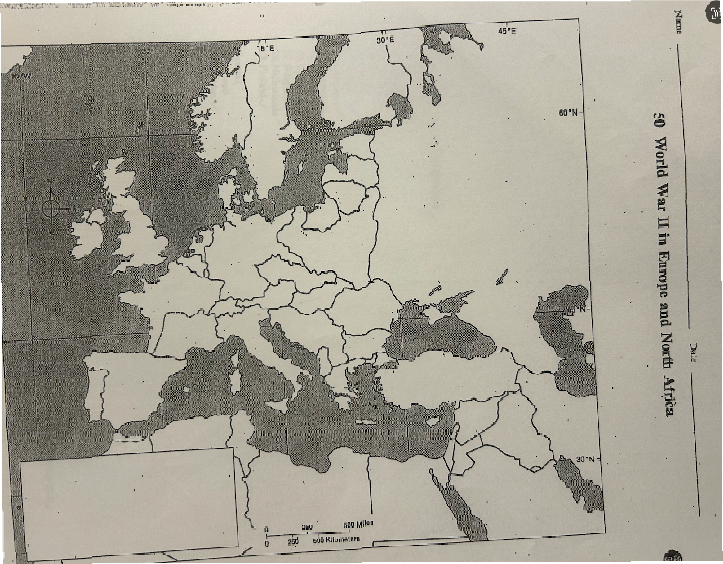 Map Quiz: WWII Countries, Alliances, and Oceans (hs2 - sociology - wwii ...
