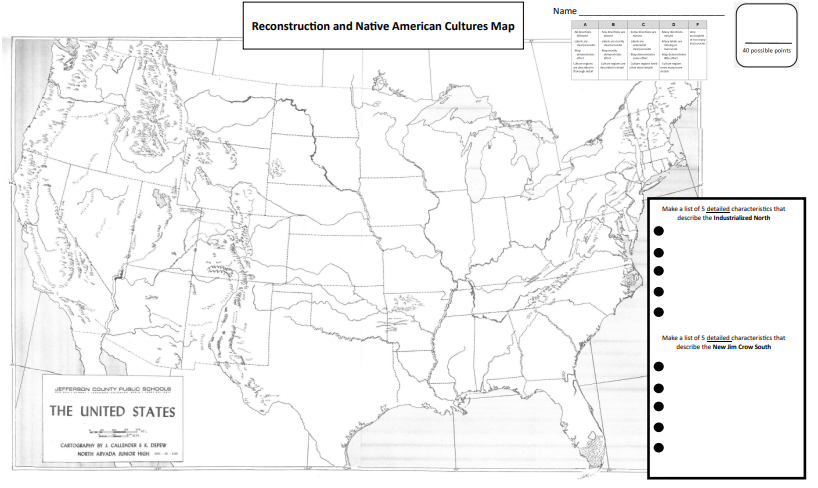 Map Quiz: Ranges US map