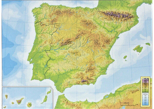 Map Quiz: Relieve de España 5º EP (5º primaria - mapa - mapas - relieve ...