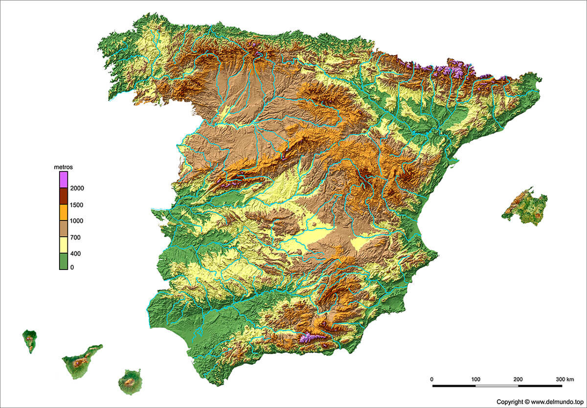 Map Quiz: El relieve de España (conocimiento del medio 5º de primaria)