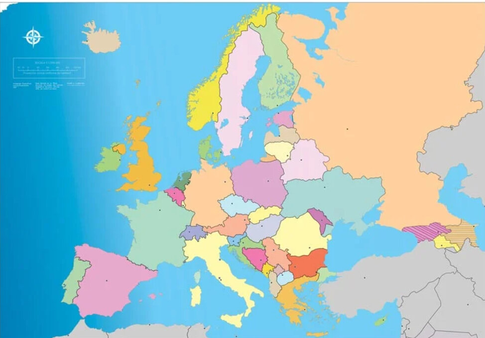 Map Quiz: Islas, canales, cabos, golfos y picos de Europa (geografía ...