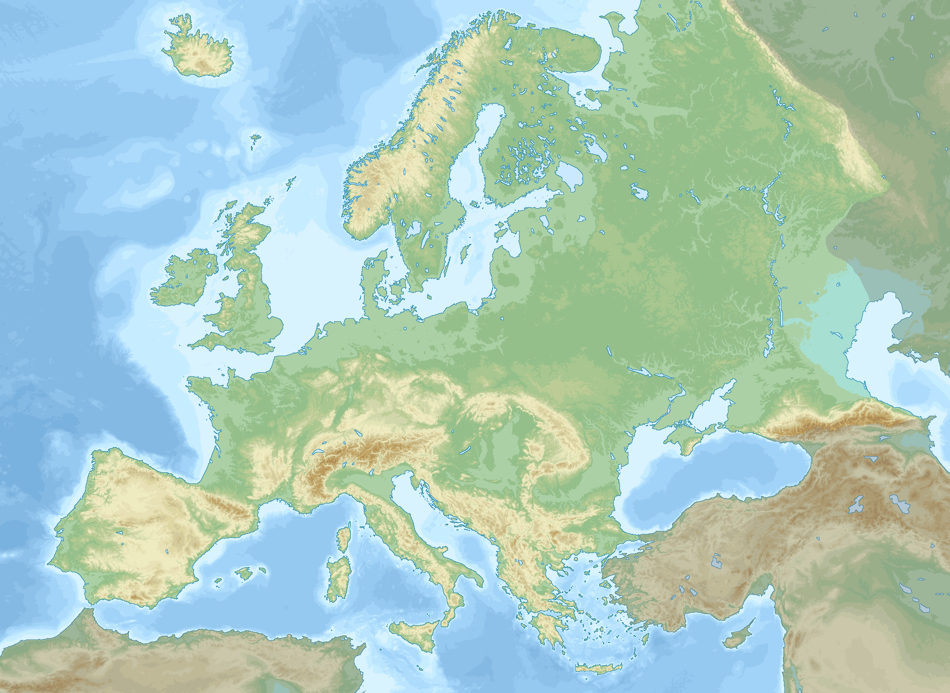 Map Quiz: Euroopan vuoristot