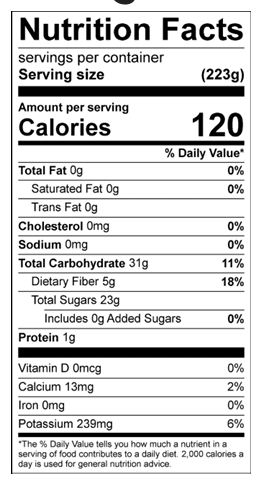 Matching Pairs: Nutrition Label Match Game #2