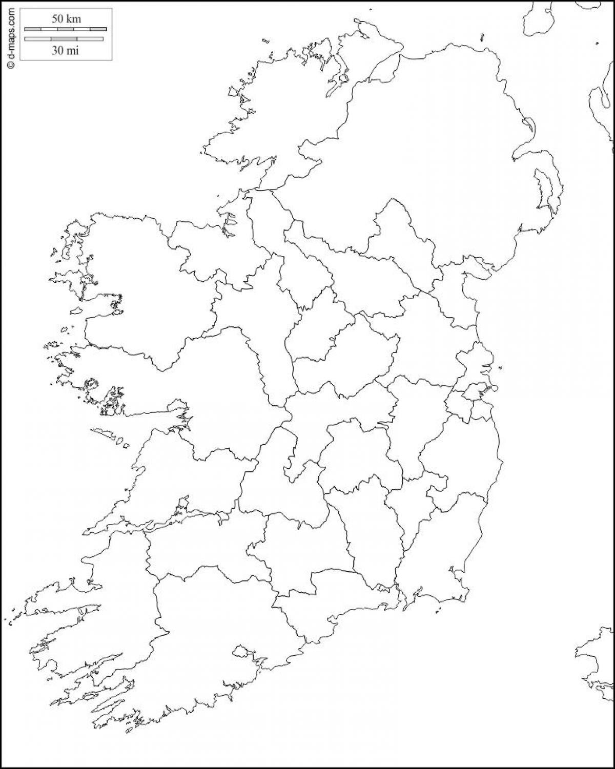 Map Quiz: Map of Ireland (second language - 3º e.s.o.)