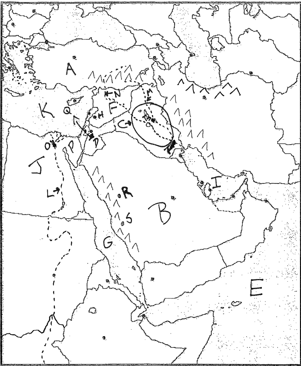 Map Quiz: mr rivera middle east map quiz