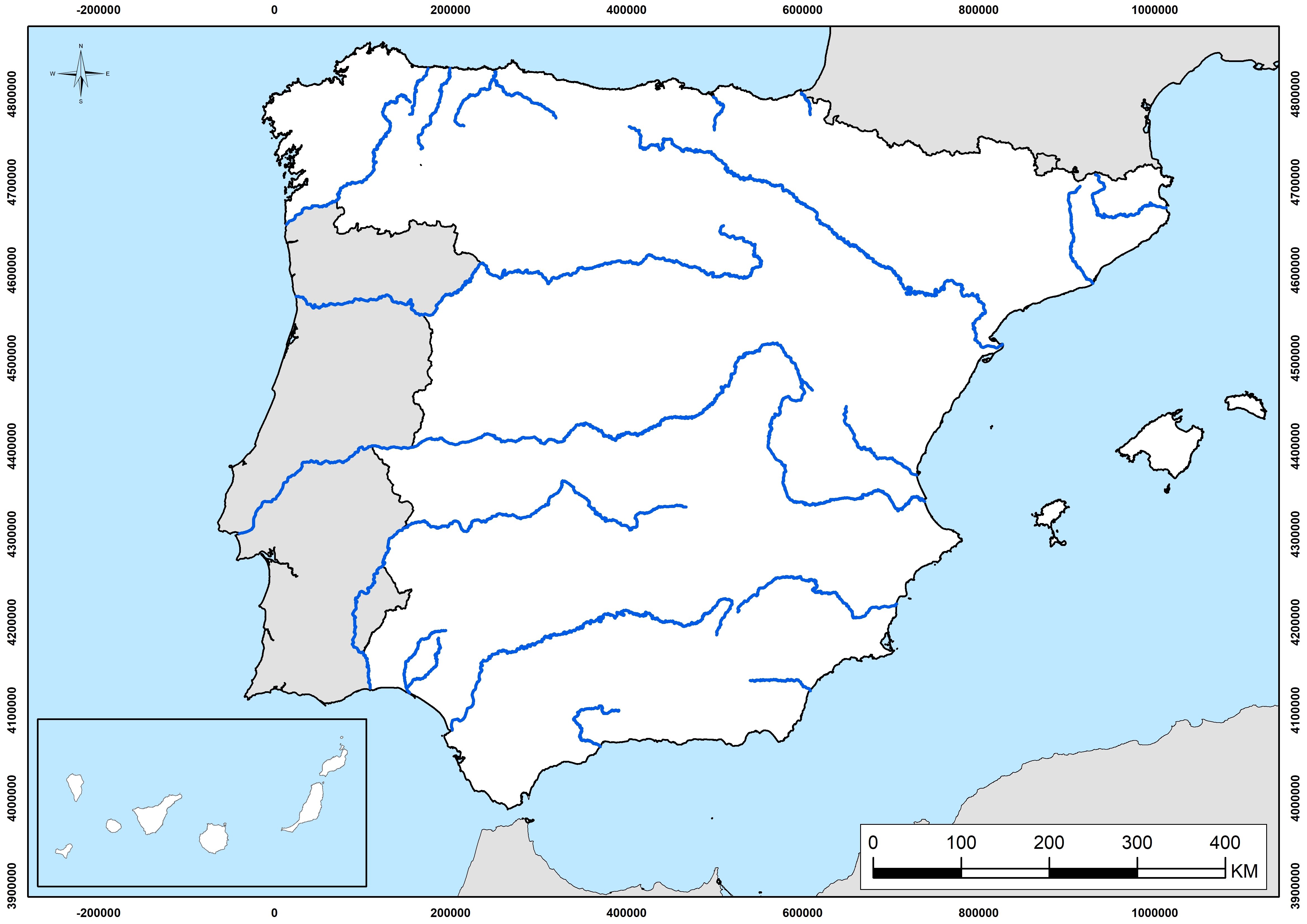 Mapa Interactivo: Mapa ríos de España (geografía - 1º e.s.o.)