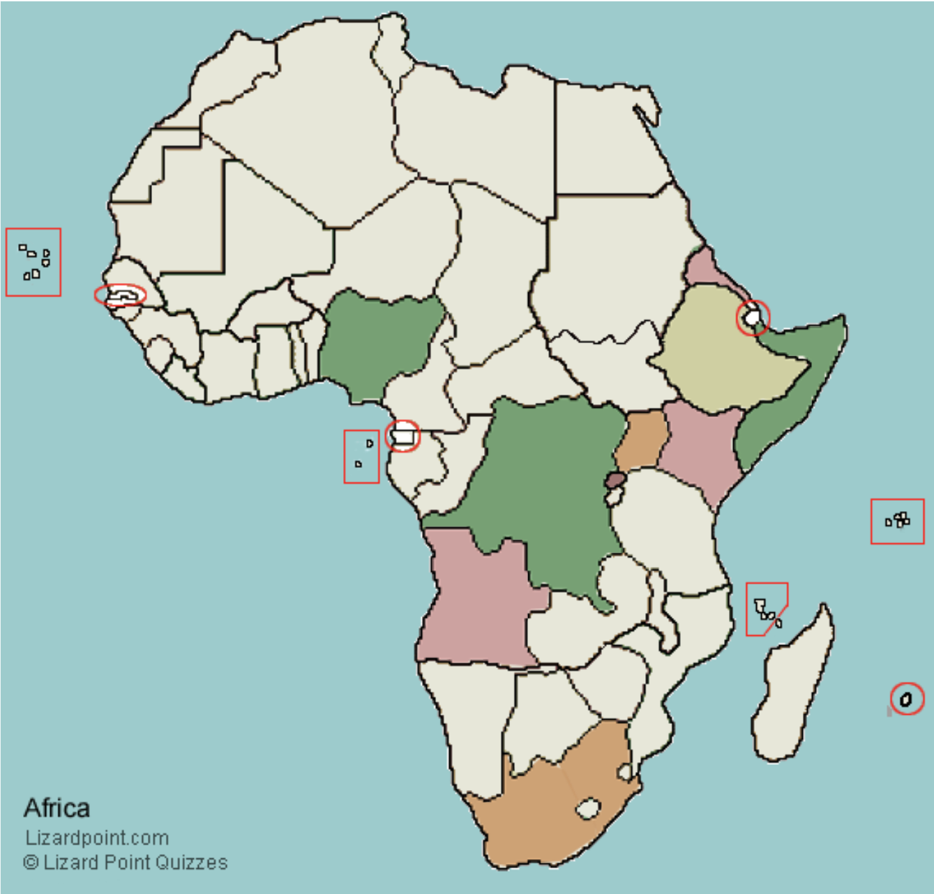 Map Quiz: AFRICA MAP QUIZ POLI363