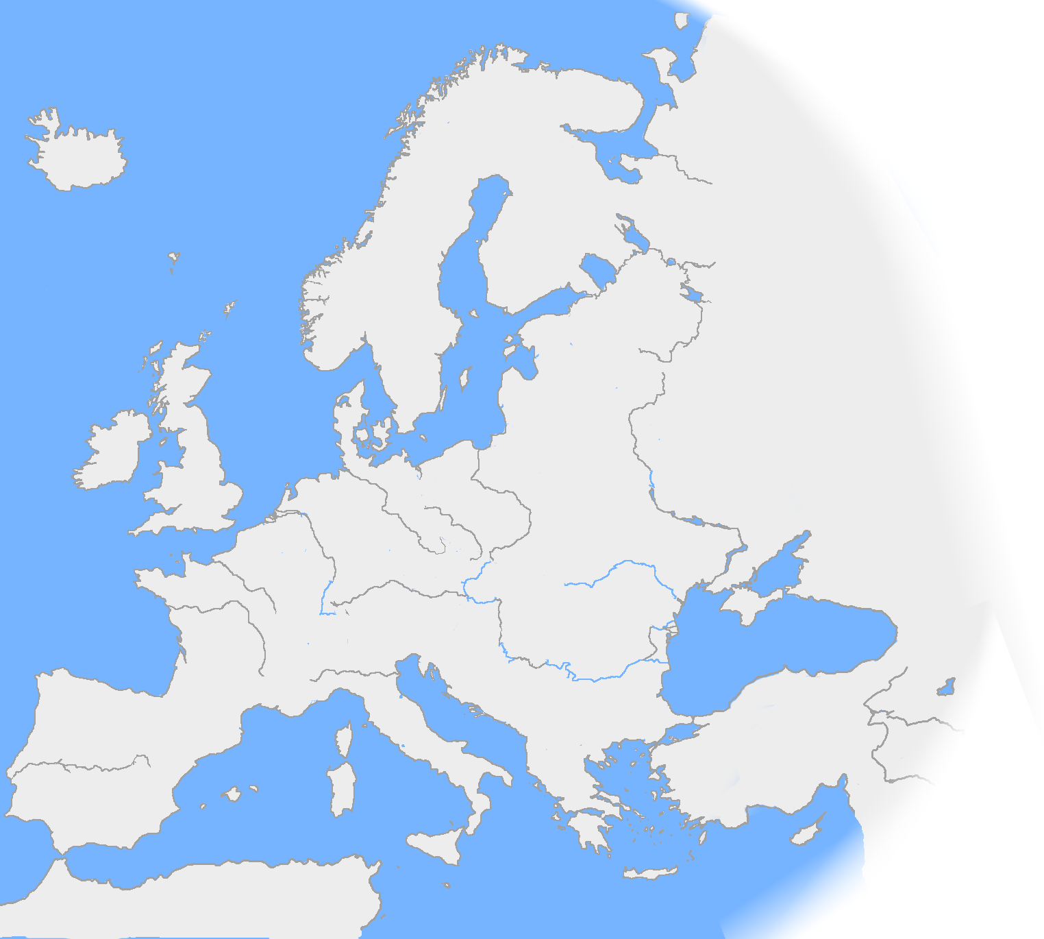 Map Quiz: Europe Physical Features