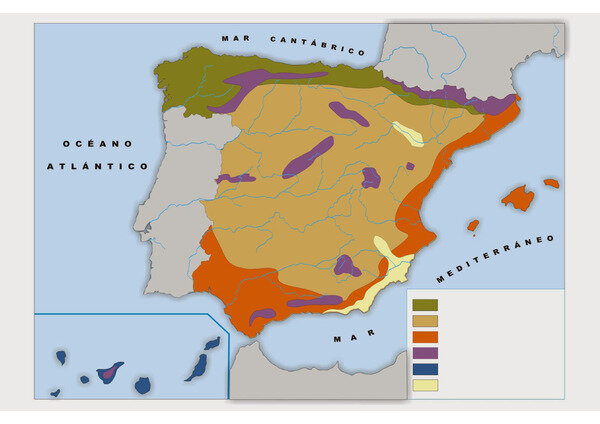 Map Quiz: CLIMAS DE ESPAÑA (geografía - 1º e.s.o.)
