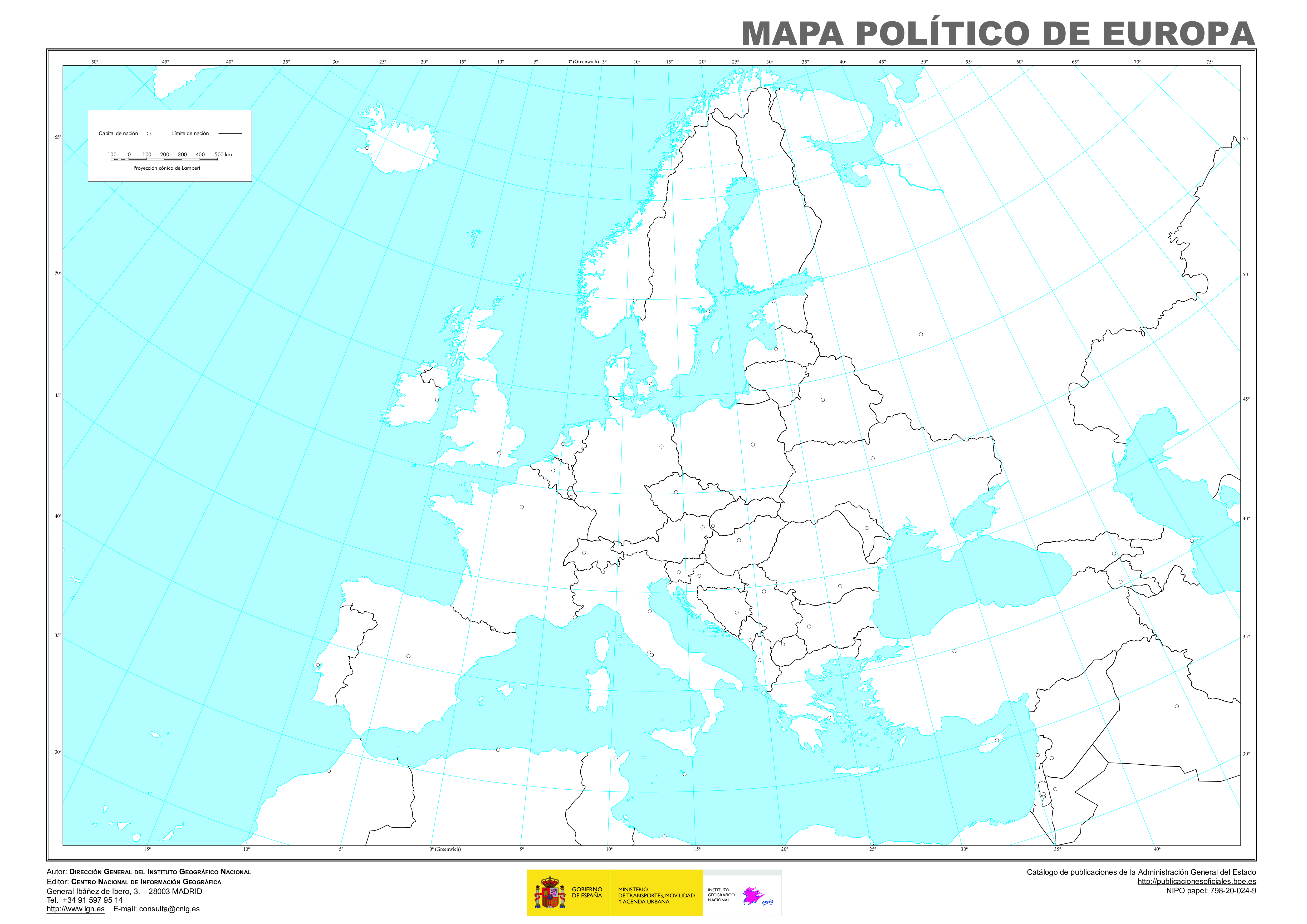 Map Quiz: Mapa Politico Europa, ISLAS