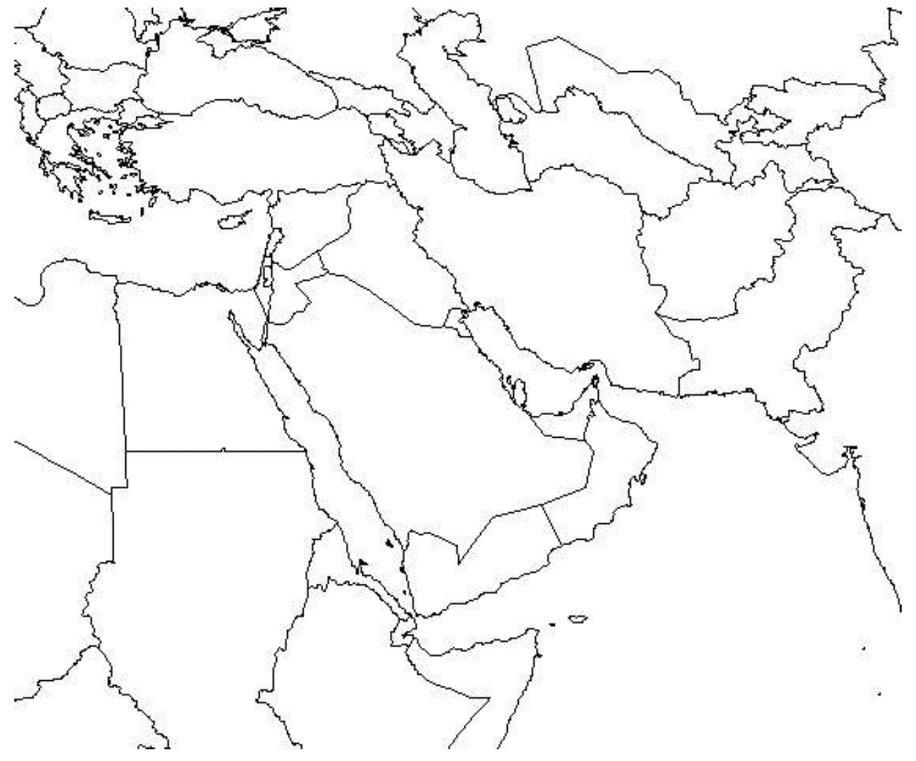 Mapa Interactivo: Middle East Map Quiz