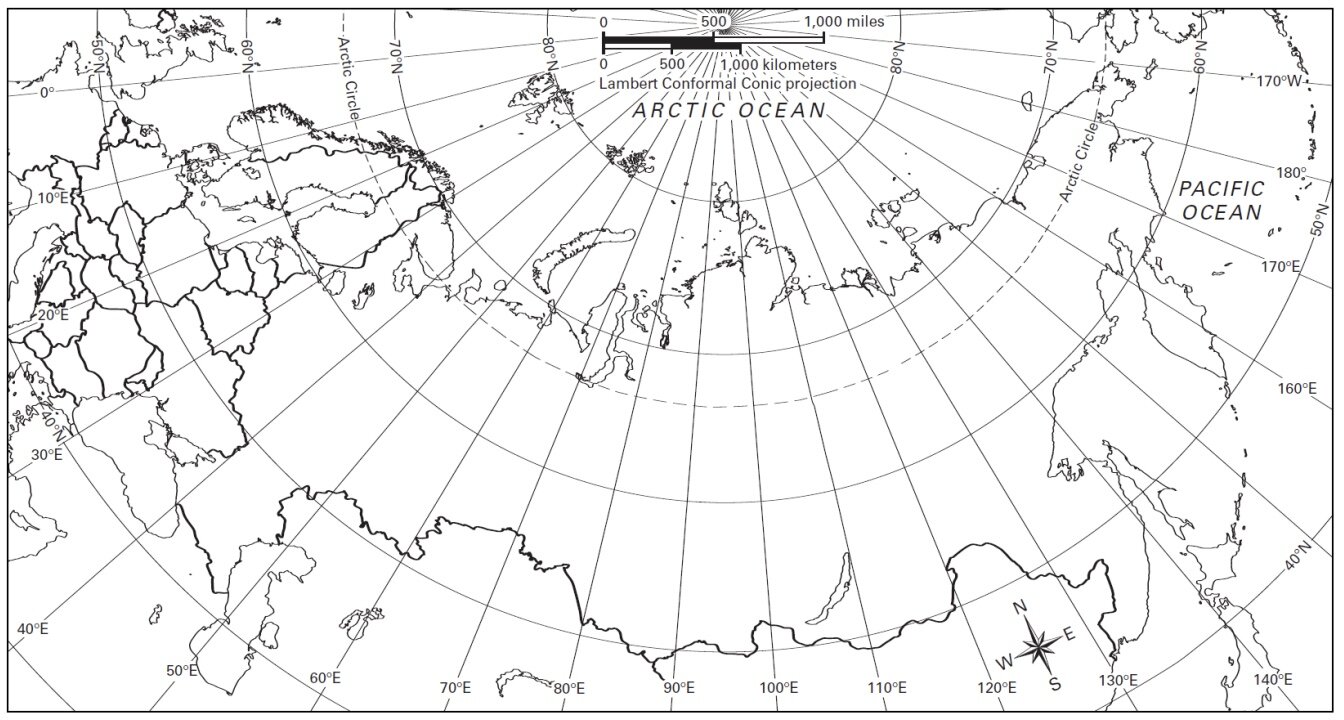 Map Quiz: Russia Map (geography - general knowledge)