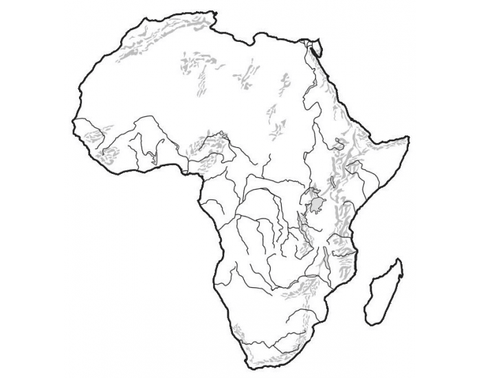 Map Quiz: Physical sub saharan Africa map quiz