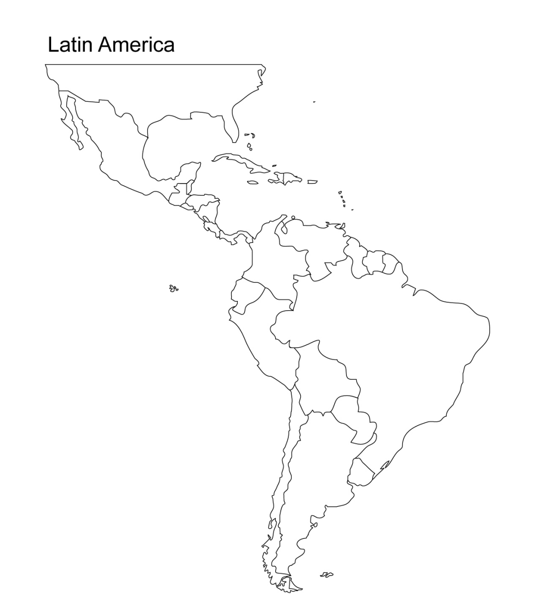 Map Quiz: Latin America Map (history - general knowledge)