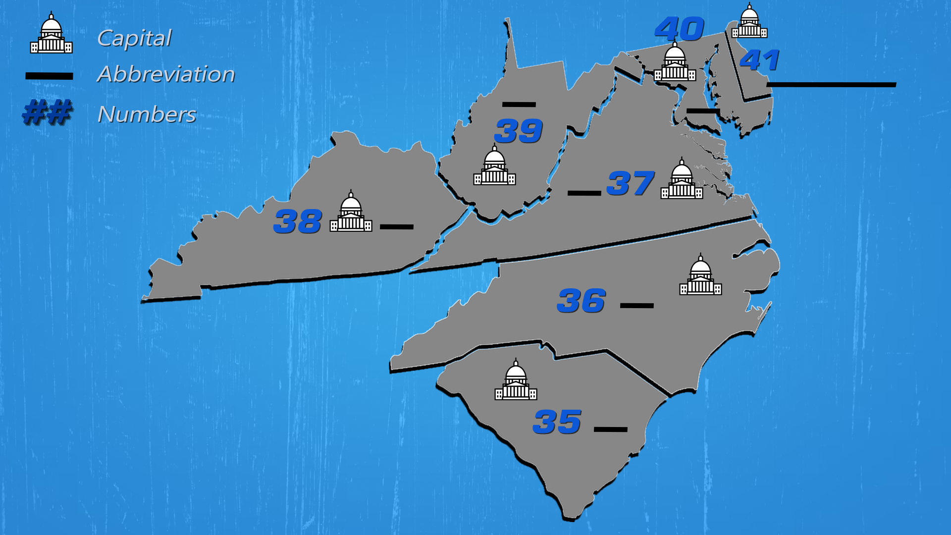 Map Quiz: States and Capitals Southeast Region (Part 2)