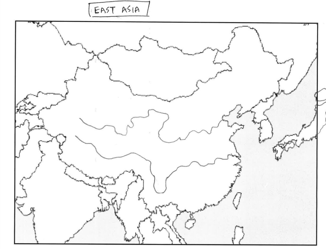 Map Quiz: East Asia map quiz