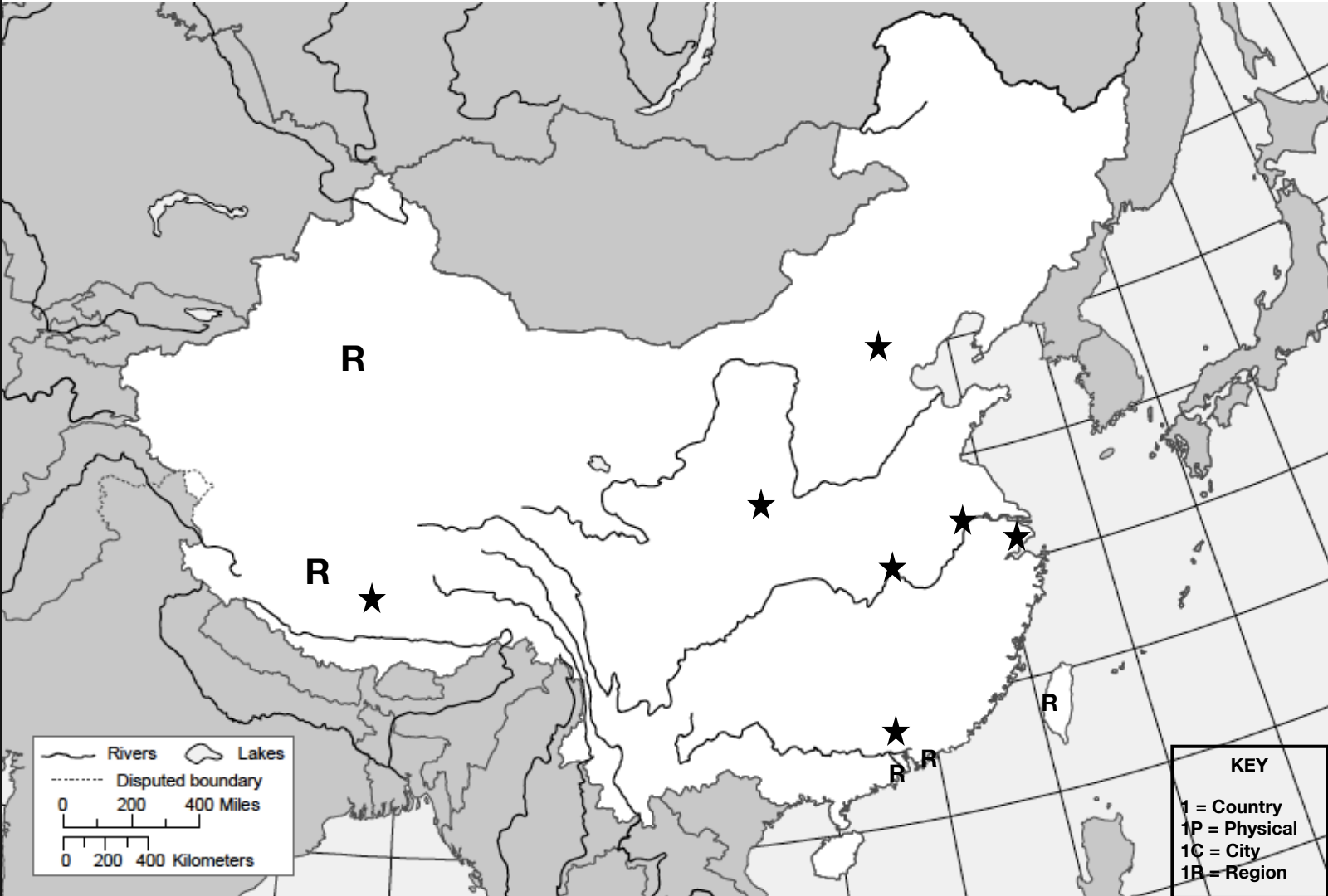 Map Quiz: AP Comp Gov China Map quiz