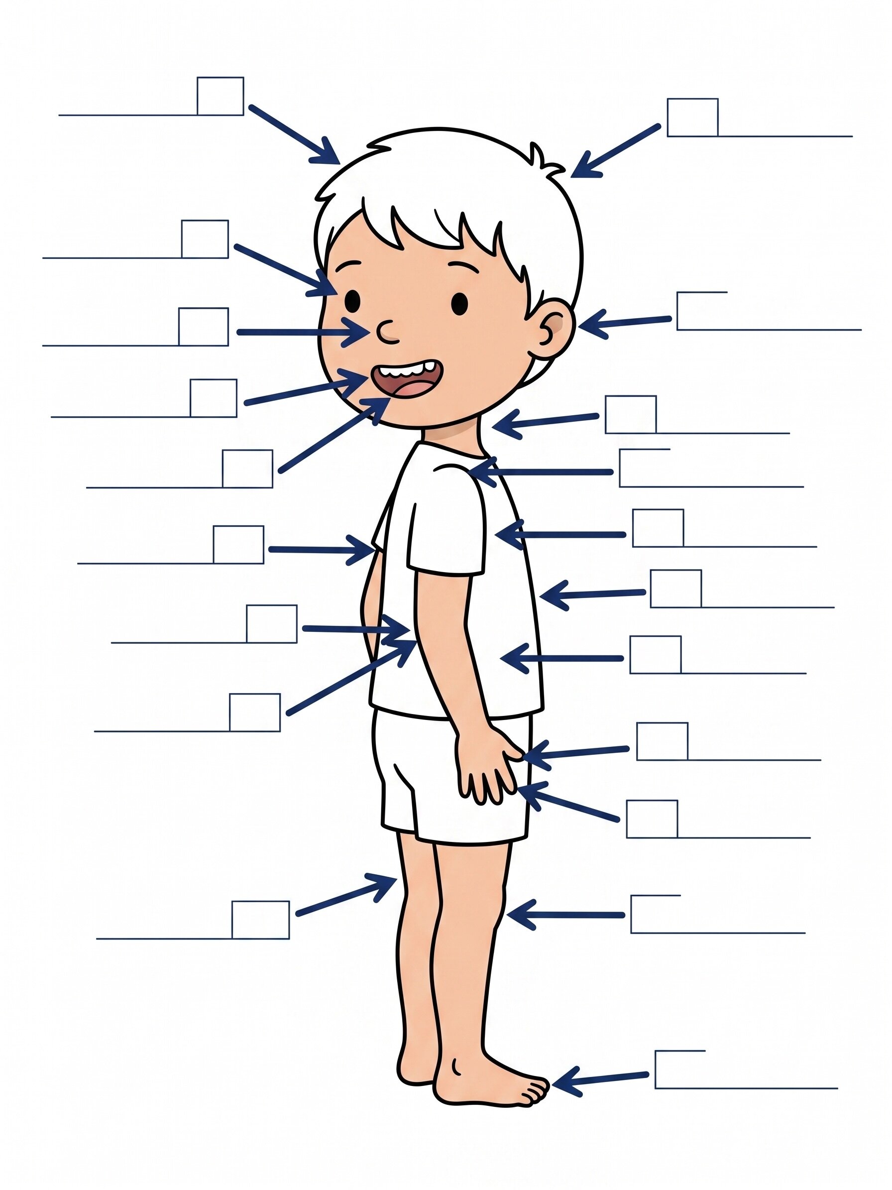 Map Quiz: Partes del cuerpo humano en Frances (1º e.s.o. - segunda lengua)