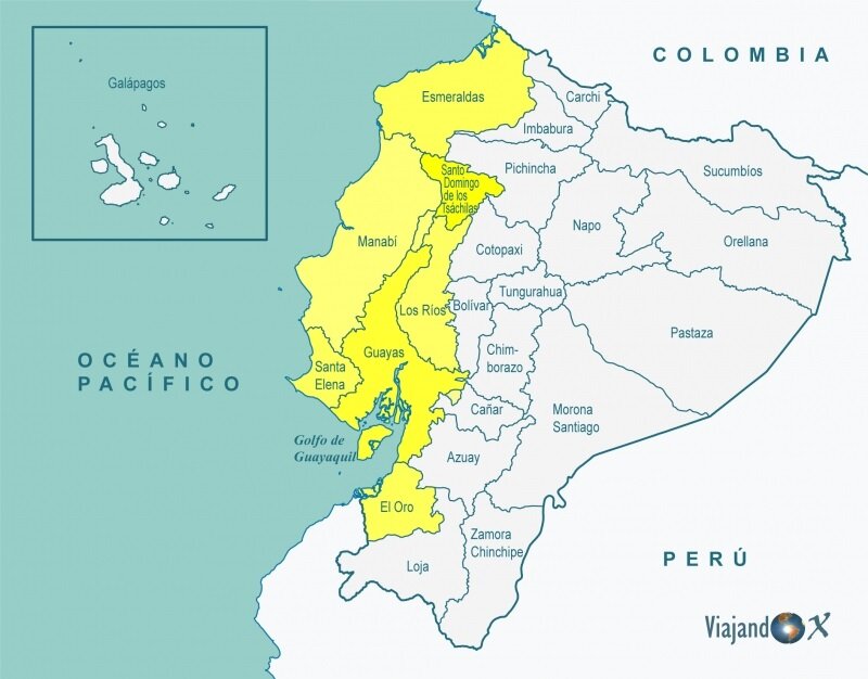 Map Quiz: PLAYAS DE LA COSTA